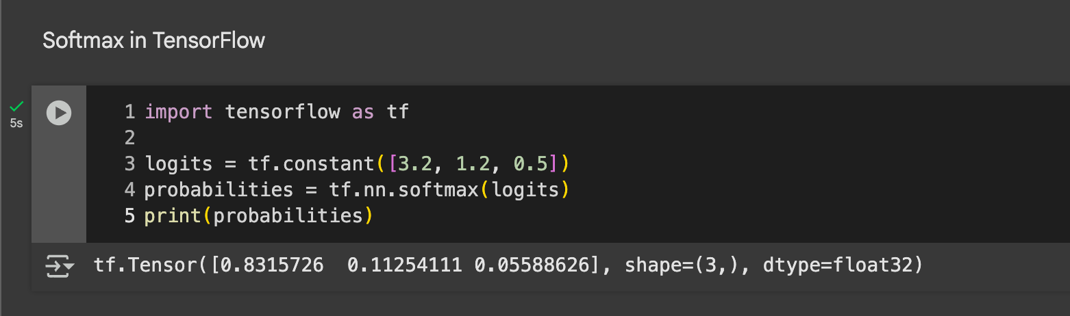 Softmax Activation Function
