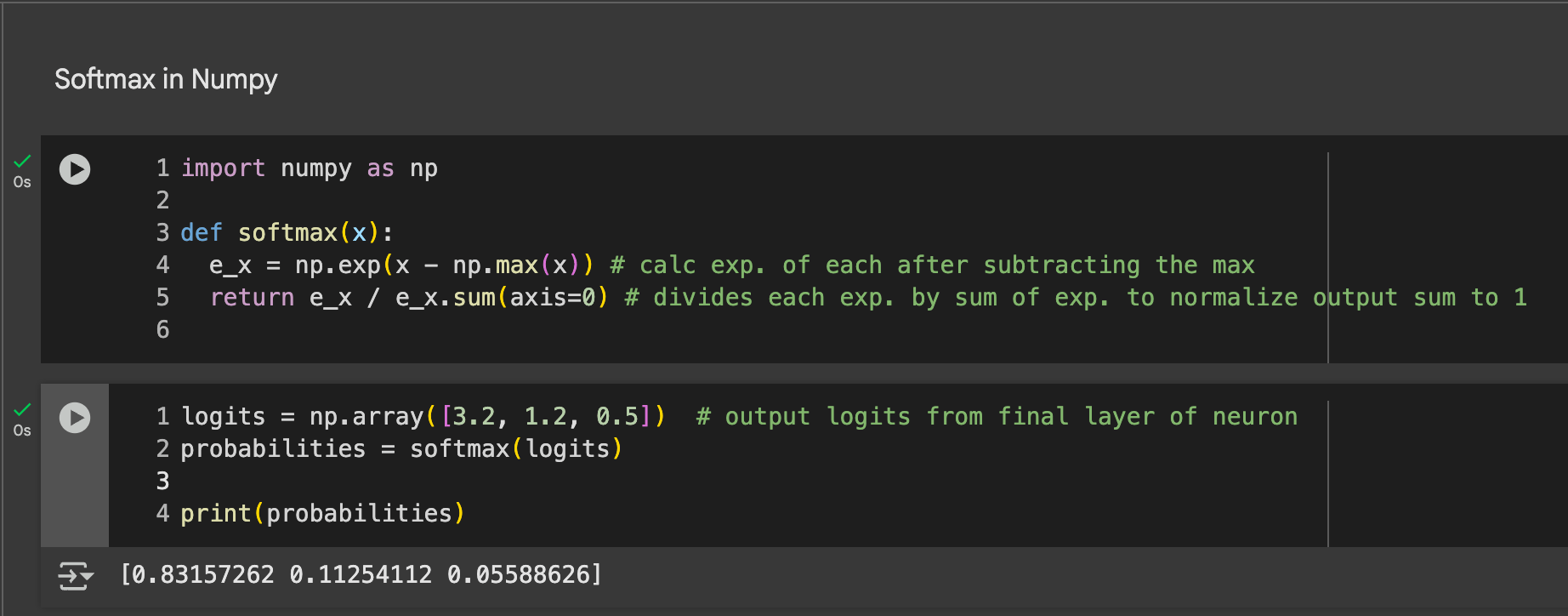 Softmax Activation Function